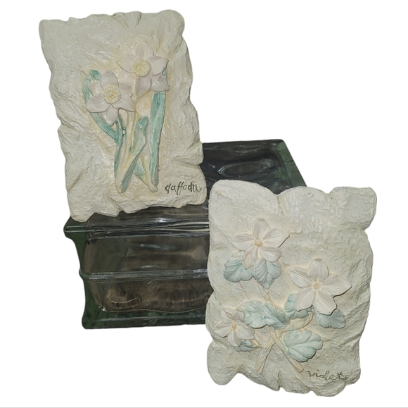 K'S Collection | Accents | Ks Collection Set Of 2 Violets Daffodils 3 ...